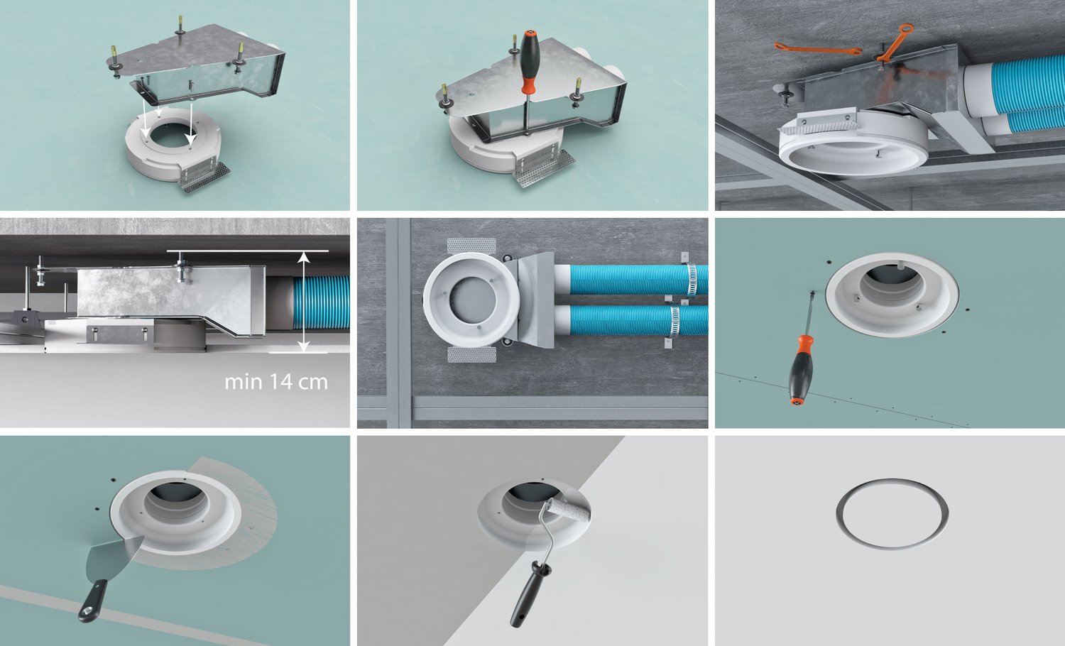 Дифузор Ergovent KVADRO - Реол. Фанкойли Atisa і дифузори Tecnoelettra ...